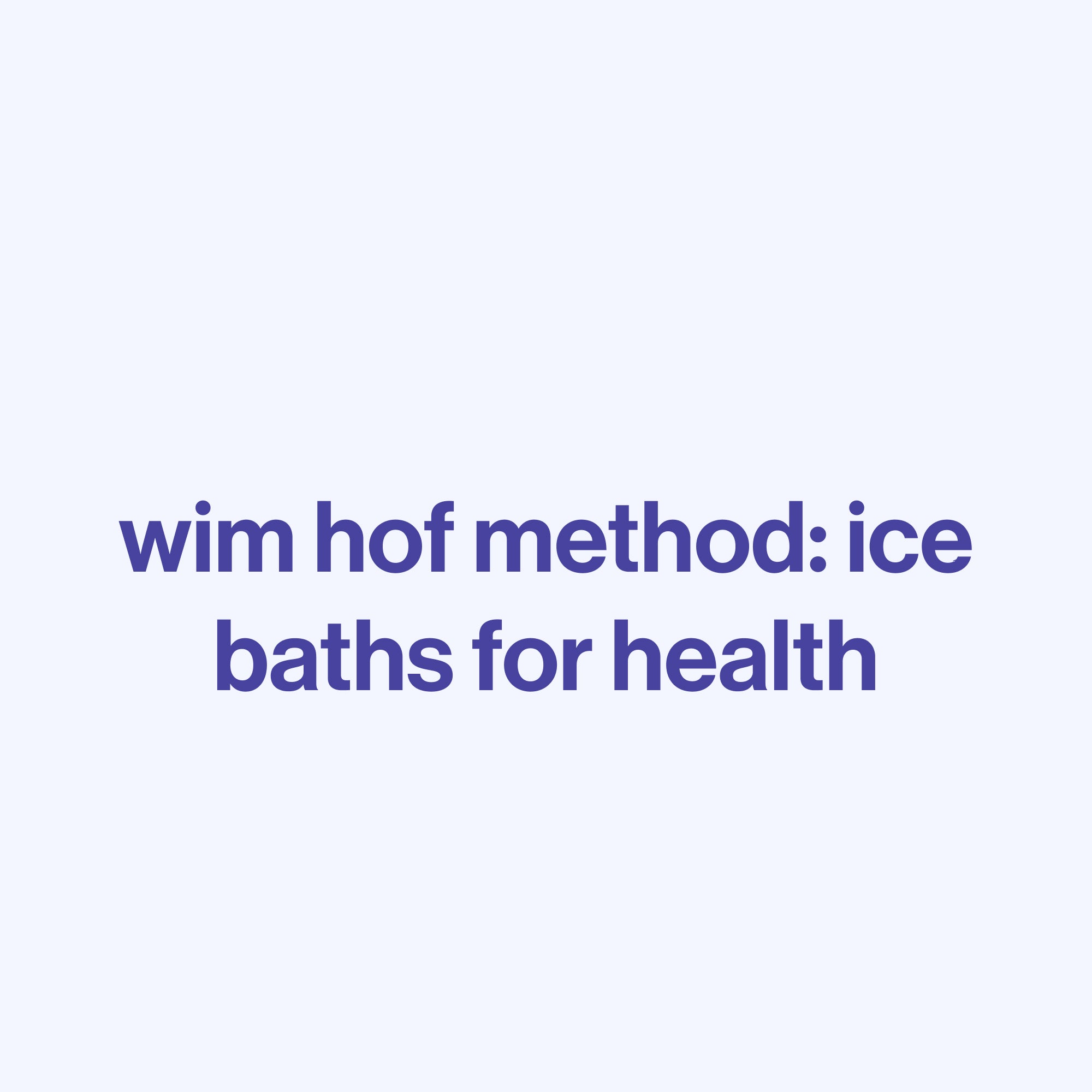 Ice Baths: the Coolest Way to Live Longer? – happy being